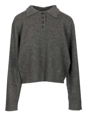 LOULOU STUDIO LOULOU STUDIO Long Sleeve Collared Pullover