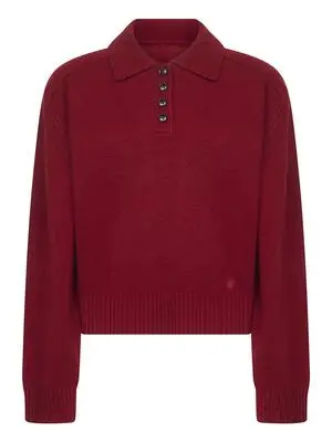 Loulou De Saison Collared Button Knitwear - Red