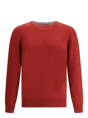 Brunello Cucinelli Crewneck Knitted Jumper - Red
