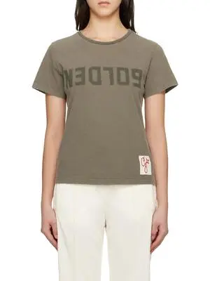 GOLDEN GOOSE Logo Printed Crewneck T-shirt - Multicolor