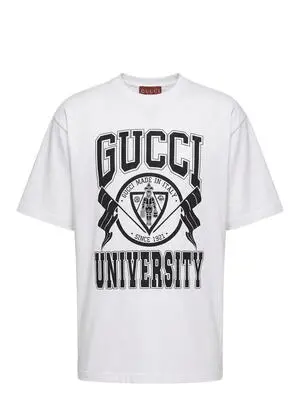 GUCCI Gucci Logo Printed Crewneck T-Shirt