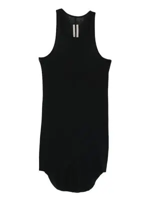 Rick Owens Temple Basic Ribbed Knitted Top - Black