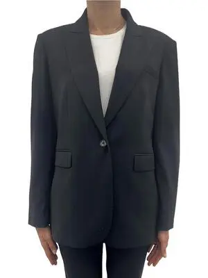 Liu Jo Embellished Single-breasted Tailored Blazer - Black