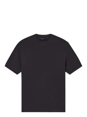Emporio Armani Jacquard Crewneck Knitted T-shirt - Grey