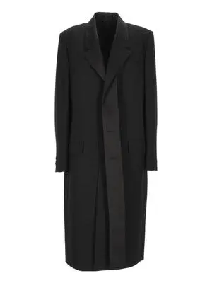Fendi Single Breasted Trench Coat - Black