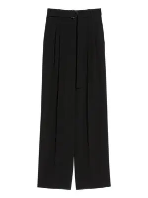 Max Mara Belted Trousers - Black