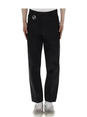 We11Done Slim Fit Jeans With Decorative Hardware - Black