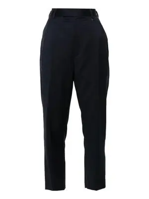 VIVIENNE WESTWOOD Tapered Leg Gabardine Trousers - Navy Blue