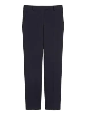 Max Mara Tailored High-waisted Trousers - Navy Blue