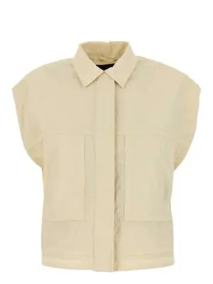 Herno Sleeveless Vest With Elasticated Waist - Nude
