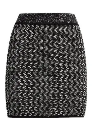 Missoni Embellished Zigzag Mini Skirt - Black