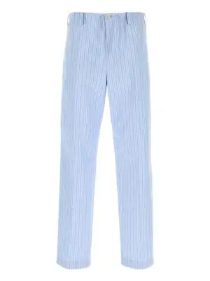 Dries Van Noten Striped Tailored Trousers - Blue