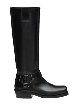 Valentino Garavani Rockstud Ankle Strap Boots - Black