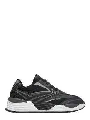 Emporio Armani Lace-up Low-top Sneakers - Black