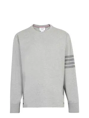 Thom Browne Thom Browne 4-Bar Stripe Crewneck Sweatshirt Light Grey