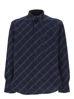 Burberry Checked Shirt Jacket - Black