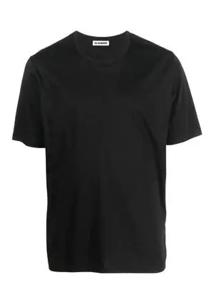 JIL SANDER Short-sleeved Crewneck T-shirt - Black