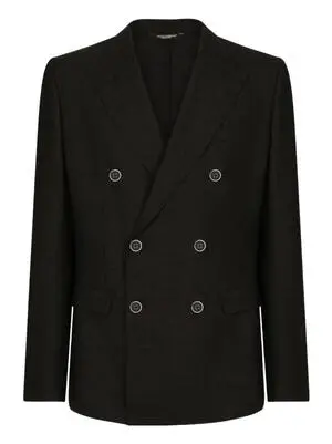 Dolce & Gabbana Dolce Gabbana Double-breasted Taormina-fit Jacket - Black