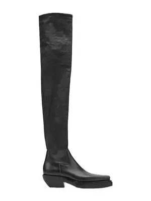 Bottega Veneta Over-the-knee Lean Boots - Black
