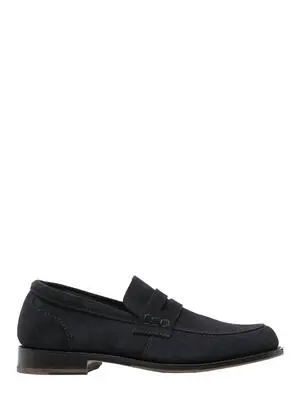 TRICKER'S Suede Loafers - Navy