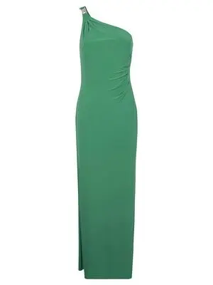 Ralph Lauren One-shoulder Draped Maxi Dress With Side Slit - Stem