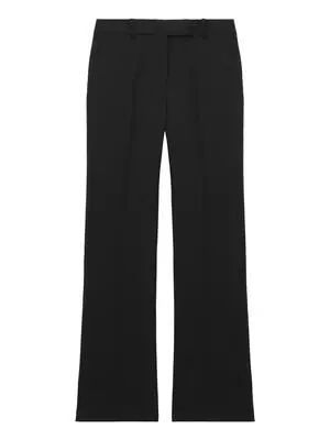 Alexander McQueen Kickback Straight-leg Trousers - Black