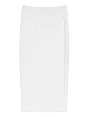 Max Mara Jersey Midi Skirt - White