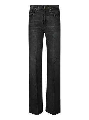 DONDUP Jacklin Straight Leg Jeans - Black