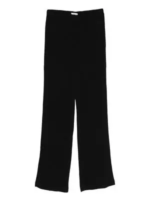 Issey Miyake Pleated Tapered-leg Pants - Black