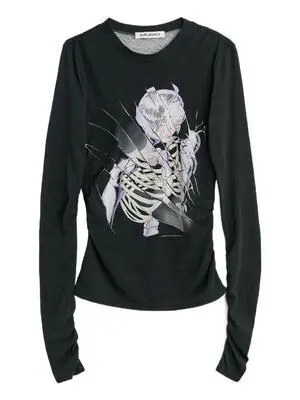 Our Legacy Strain Ruched Long Sleeve T-shirt - No