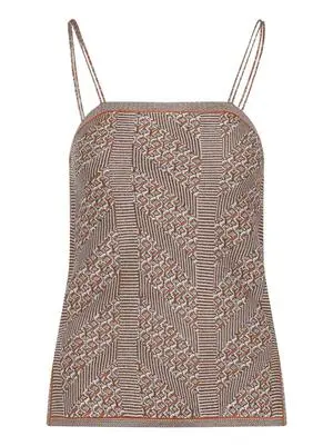 VALENTINO Valentino Geometric Print Tank Top