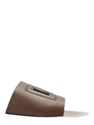 Dolce & Gabbana Dg Cut-out Detail Slides - Brown