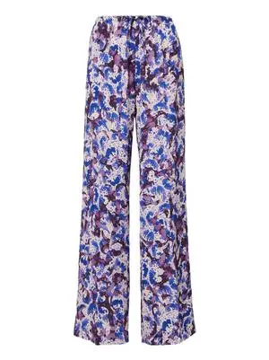 Dries Van Noten Printed Elastic Waist Trousers - Multicolor