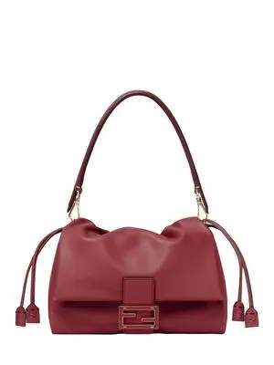 Fendi Mamma Baguette Medium Shoulder Bag - Red