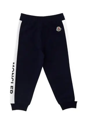 Moncler Color Block Logo Track Pants - Midnight Blue