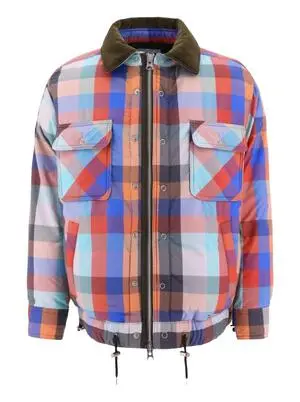Sacai Checked Down Jacket - Multicolor