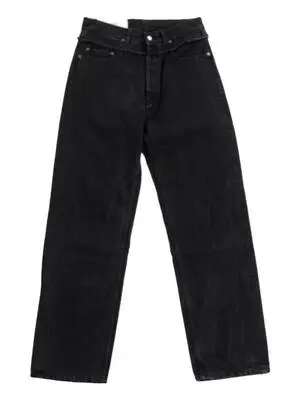 AMBUSH Straight Leg High-rise Jeans - Black