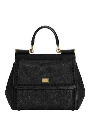 Dolce & Gabbana Medium Sicily Handbag - Black