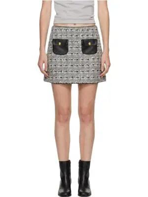 Marissa Chiara A-line Pocket Skirt - Grey