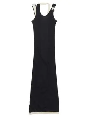 JEAN PAUL GAULTIER Jean Paul Gaultier Ribbed Double Layer Maxi Dress