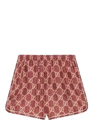 Gucci Gucci GG Supreme Print Shorts Pink