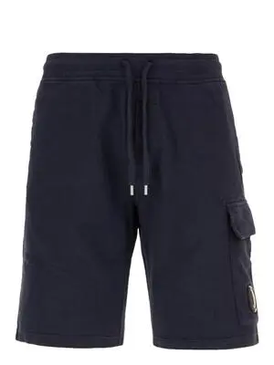 C.P. COMPANY Lens Cargo Sweat Shorts - Black