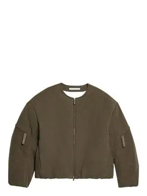 Helmut Lang Padded Zip-up Jacket - Olive