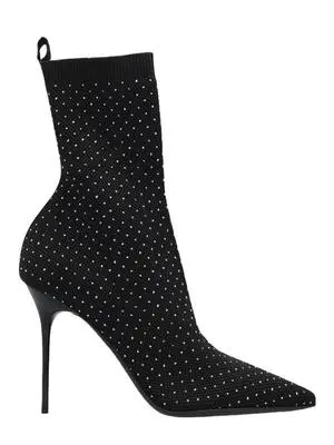 Balmain Skye Crystal Embellished Sock Ankle Boots - Black