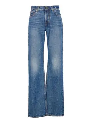 HAIKURE Flared Denim Trousers - Blue