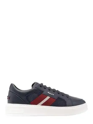 Bally Striped Band Chunky Sole Sneakers - Black