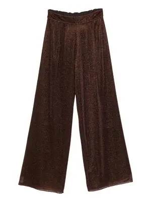 Oseree Oseree Wide-Leg Sequin Trousers Black