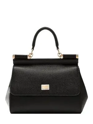 Dolce & Gabbana Medium Sicily Top Handle Bag - Black