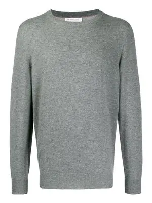 Brunello Cucinelli Crewneck Knitted Jumper - Grey