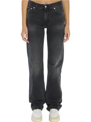 HAIKURE Relaxed Fit Denim Jeans - Black